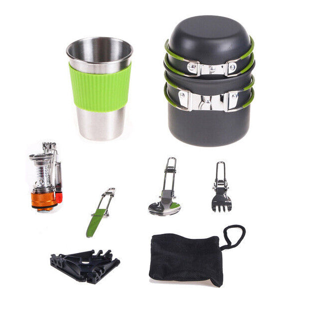 Cooking Pots Set for 1P Solo Cup Stove | Hiking Kitchen Essentials
