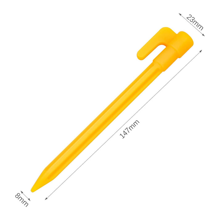 Camping Sand Pegs - Plastic Ground Nails for Tent Mat Beach Anchor ...