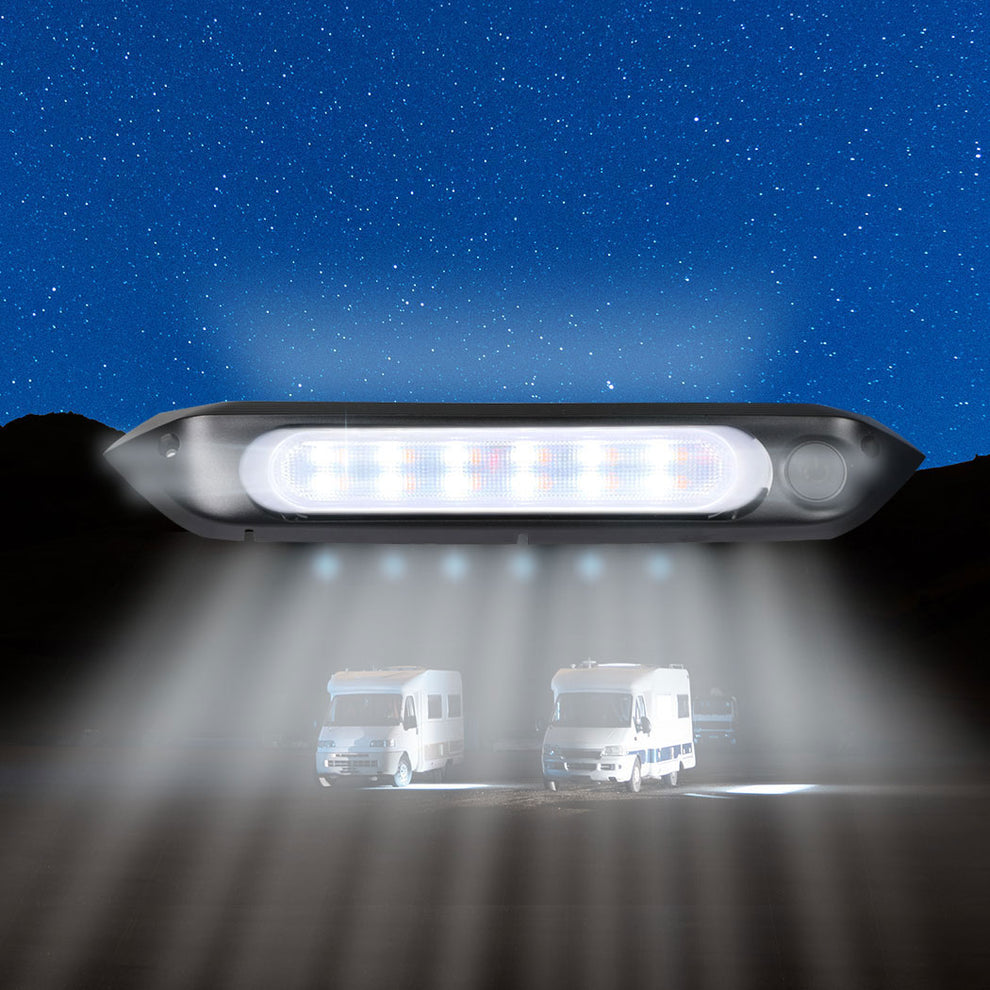 Dual LED Awning Light Strip 12V Amber Waterproof DIY Caravan 287mm ...
