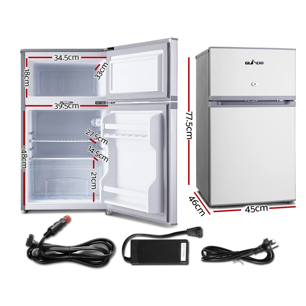 Caravan Fridge 65L Upright Dual Compartment | Caravan and Outdoor ...