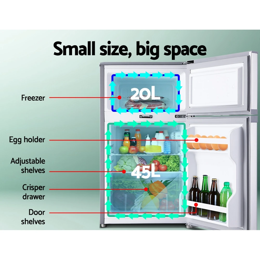 Caravan Fridge 65L Upright Dual Compartment | Caravan and Outdoor ...
