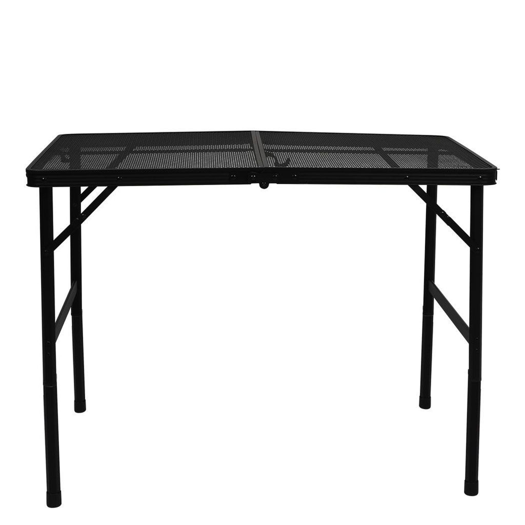 Outdoor Grill Table - Small Portable and Lightweight Metal for Camping