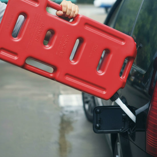 Flat Jerry Can Slimline 20L 30L Fuel Tank Petrol Diesel Long Container ...