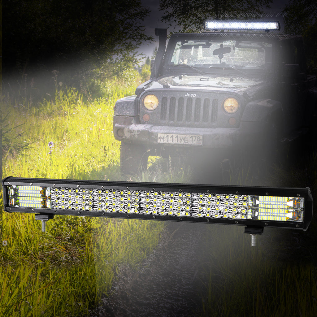 LED Light Bar 360W 4WD Car Spot Light Aluminium 66cm Vehicle Lighting