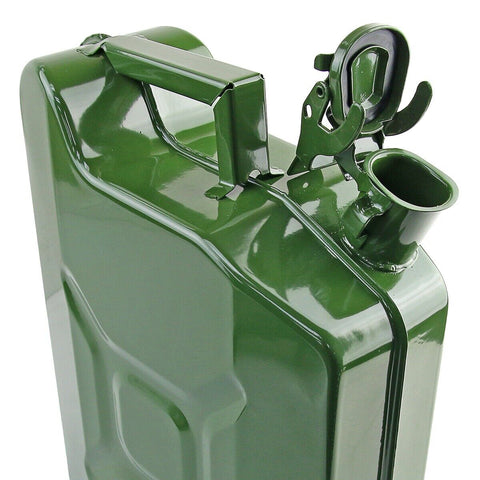 Metal Jerry Can 10L Fuel Diesel Green Heavy Duty-Petrol Transport Can