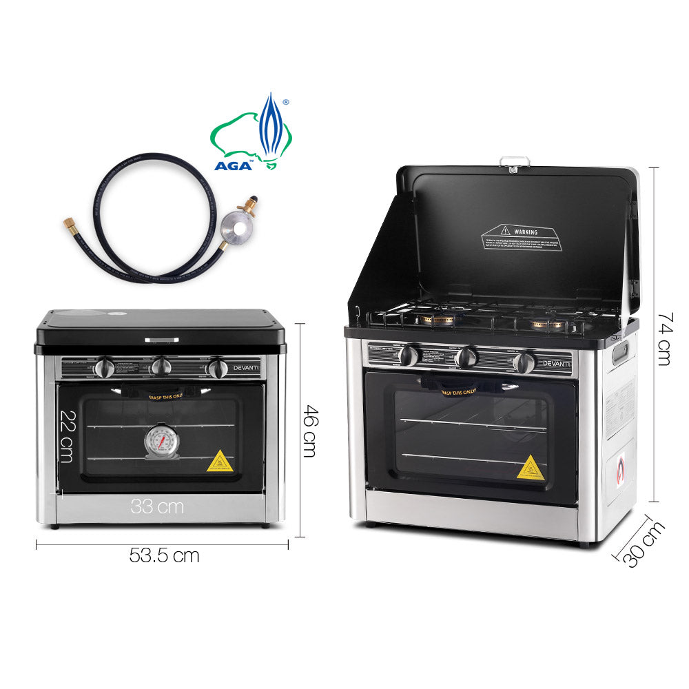 Portable Gas Stove and Oven for Camping Outdoor Cooking